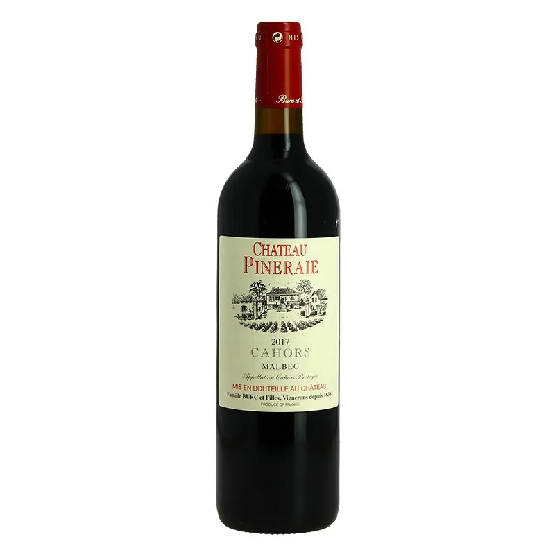 achat de vin de cahors du Chateau Pineraie vin pur malbec terra vitis